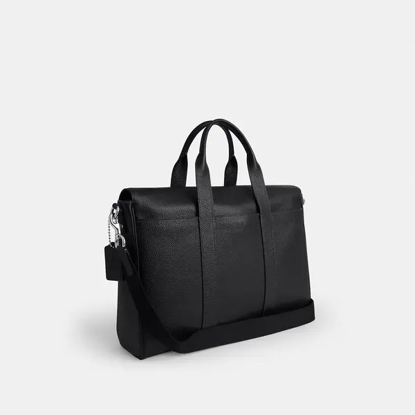COACH OUTLET Sullivan Portfolio Brief - Silver/black