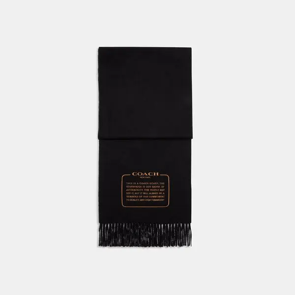 COACH OUTLET Embroidered Patch Cashmere Muffler