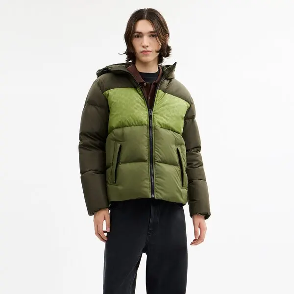 COACH OUTLET Colorblock Down Puffer Jacket