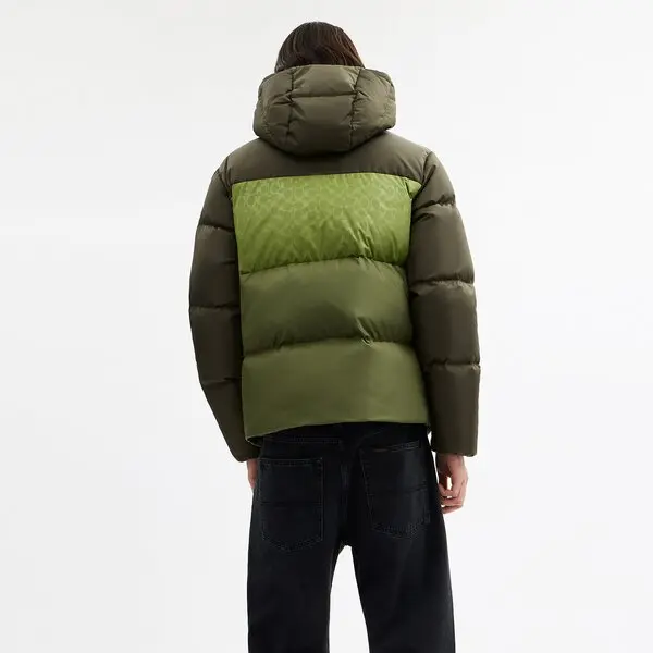 COACH OUTLET Colorblock Down Puffer Jacket