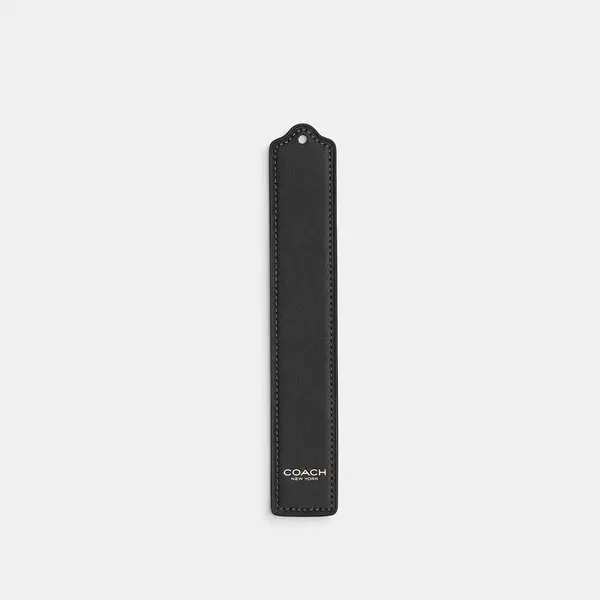 COACH OUTLET Glovetanned Leather Bookmark - Brass/black
