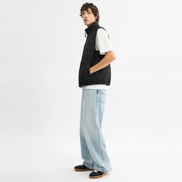 COACH OUTLET Quilted Signature Puffer Vest In Recycled Polyester