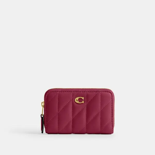 COACH OUTLET Essential Small Zip Around Card Case With Pillow Quilting