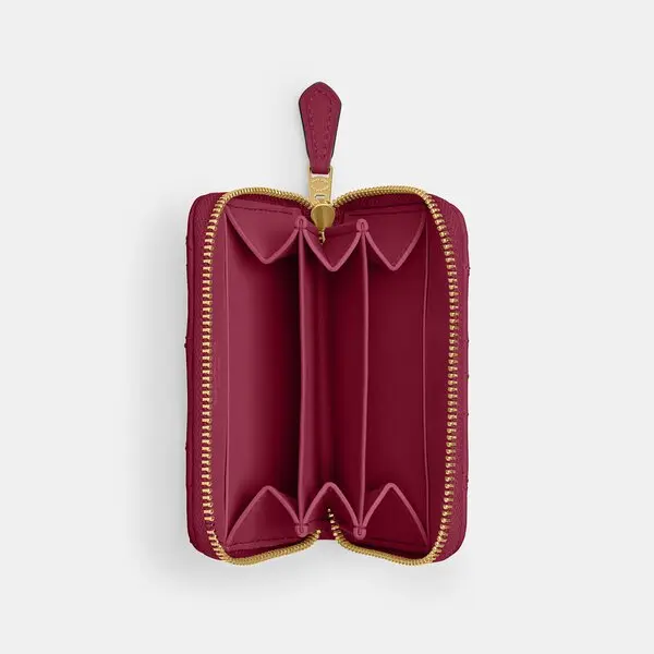 COACH OUTLET Essential Small Zip Around Card Case With Pillow Quilting