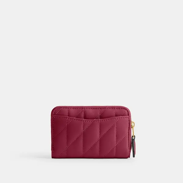 COACH OUTLET Essential Small Zip Around Card Case With Pillow Quilting