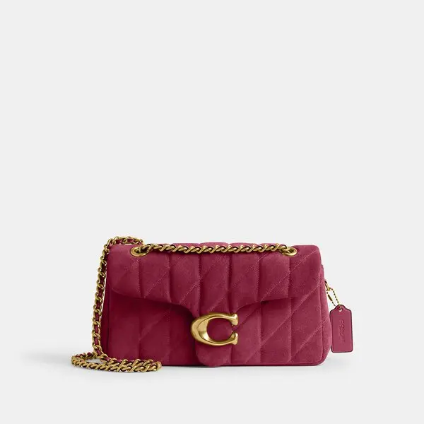 COACH OUTLET Tabby Shoulder Bag 26 With Quilting - Brass/dark Fuchsia