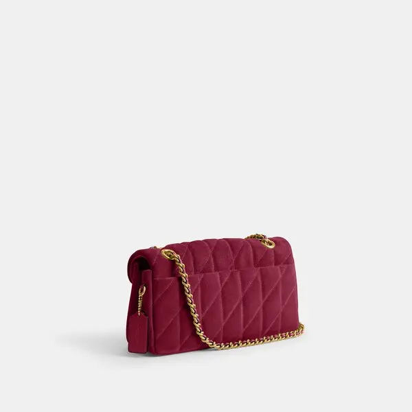 COACH OUTLET Tabby Shoulder Bag 26 With Quilting - Brass/dark Fuchsia