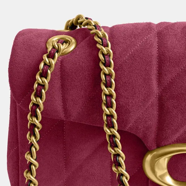 COACH OUTLET Tabby Shoulder Bag 26 With Quilting - Brass/dark Fuchsia