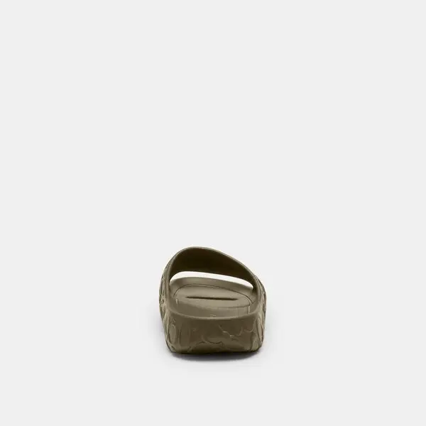 COACH OUTLET Bay Slide In Signature - Army Green