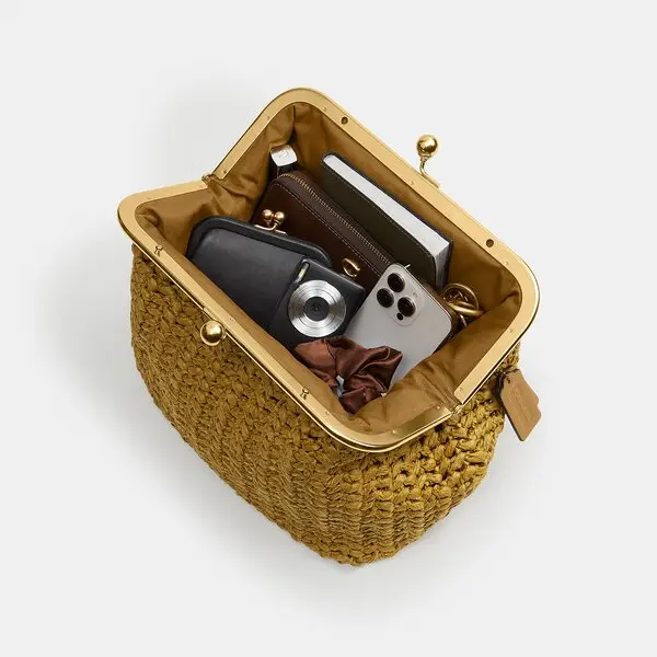 COACH OUTLET Kisslock Frame Bag 27 - Brass/muted Olive