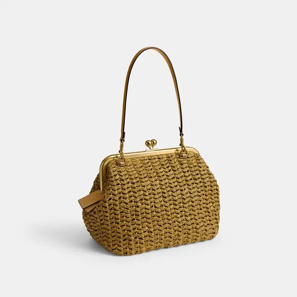 COACH OUTLET Kisslock Frame Bag 27 - Brass/muted Olive