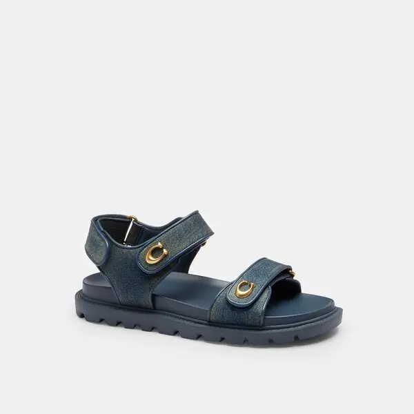 COACH OUTLET Brynn Sandal In Loved Denim