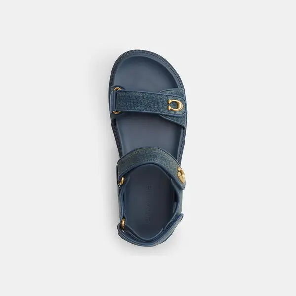 COACH OUTLET Brynn Sandal In Loved Denim