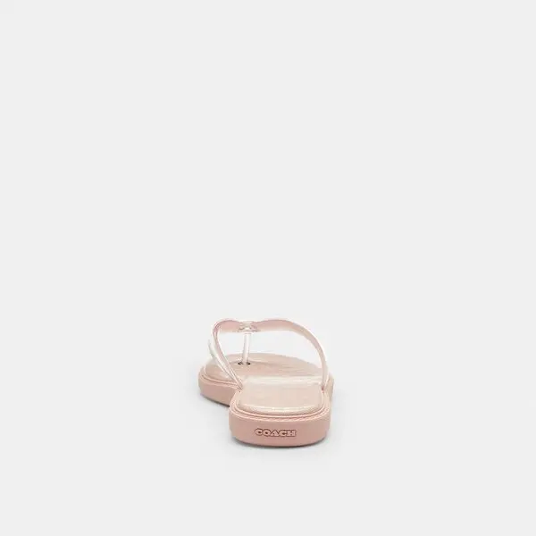 COACH OUTLET Jelly Flip Flop In Signature - Candy Pink