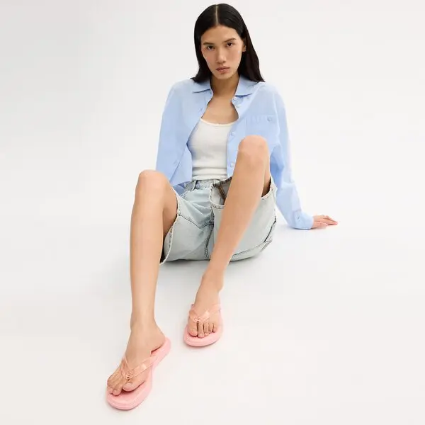 COACH OUTLET Jelly Flip Flop In Signature - Candy Pink