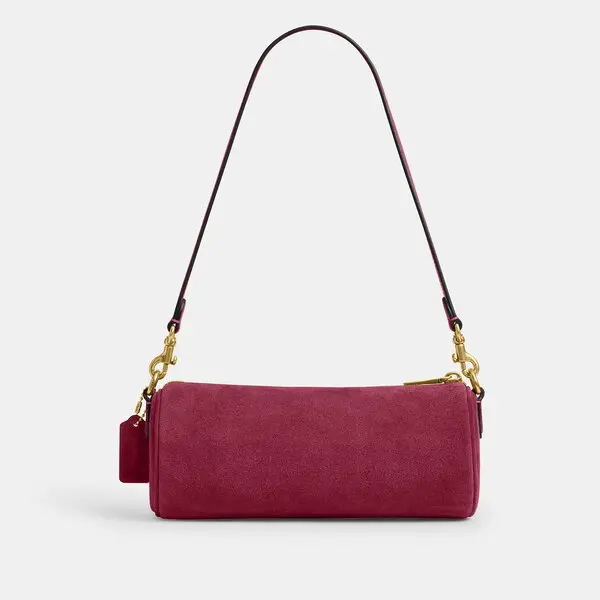 COACH OUTLET Suede And Refined Calf Leather Barrel Bag