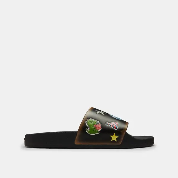 COACH OUTLET Rexy Th Birthday Pool Slide With Sticker Print