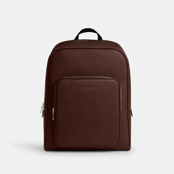 COACH OUTLET Aiden Backpack In Crossgrain Leather - Silver/maple