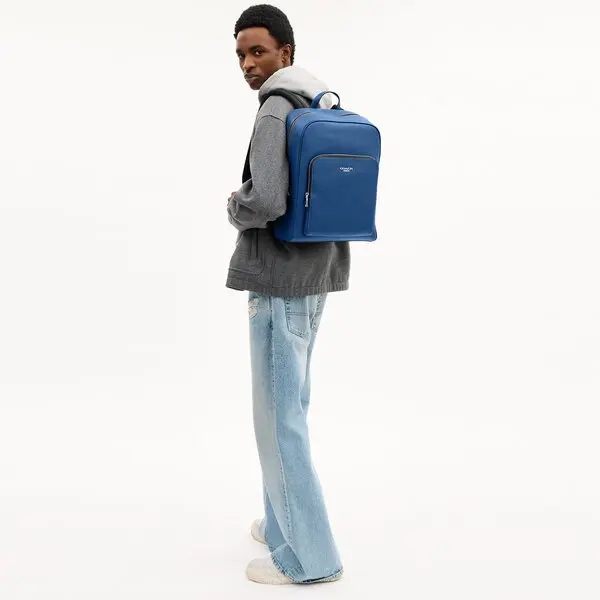 COACH OUTLET Aiden Backpack - Silver/true Blue