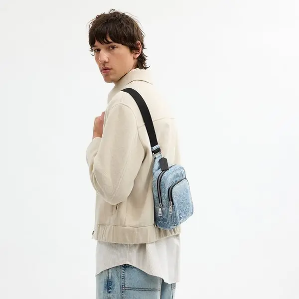 COACH OUTLET Racer Sling Pack In Loved Signature Denim