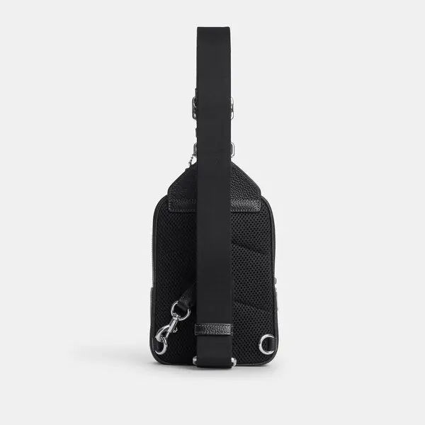 COACH OUTLET Racer Sling Pack - Silver/black