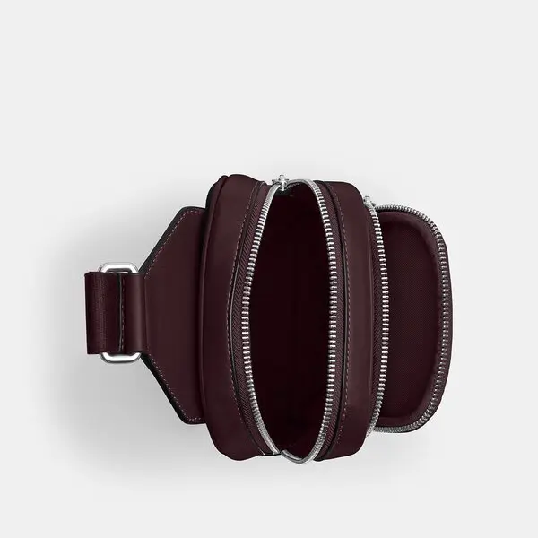 COACH OUTLET Racer Sling Pack - Silver/black Currant