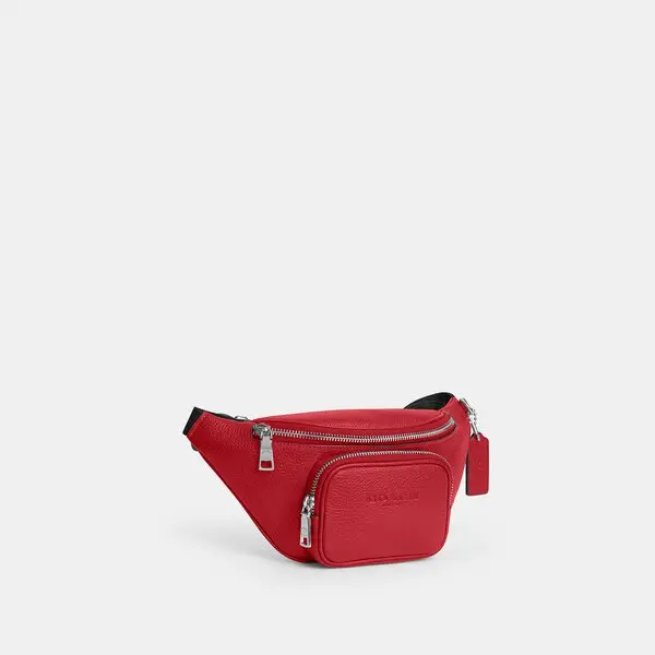 COACH OUTLET Travis Belt Bag 30 - Silver/poppy