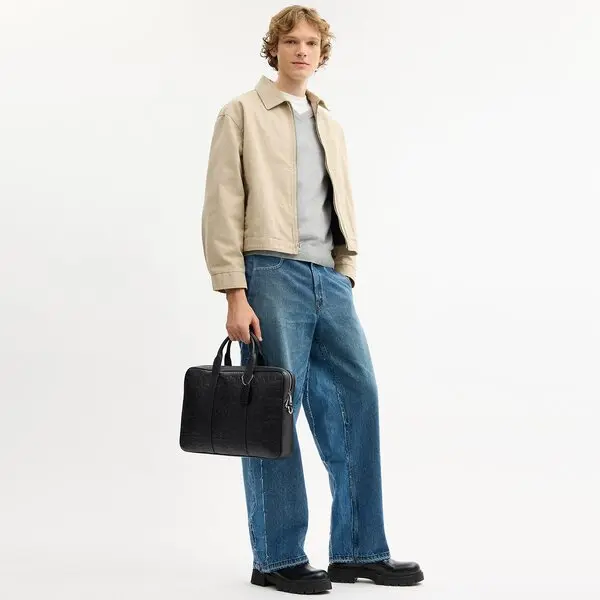 COACH OUTLET Austin Brief In Signature Leather