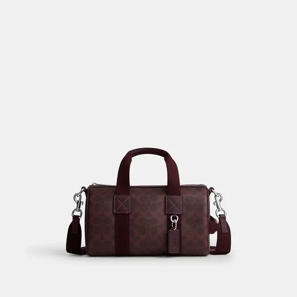 COACH OUTLET Explorer Duffle Bag 28 - Silver/black Currant