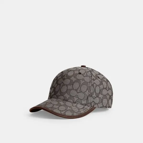 COACH OUTLET Coach Signature Jacquard Baseball Hat - Oak