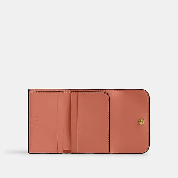 COACH OUTLET Essential Card Holder Wallet - Brass/dark Peach
