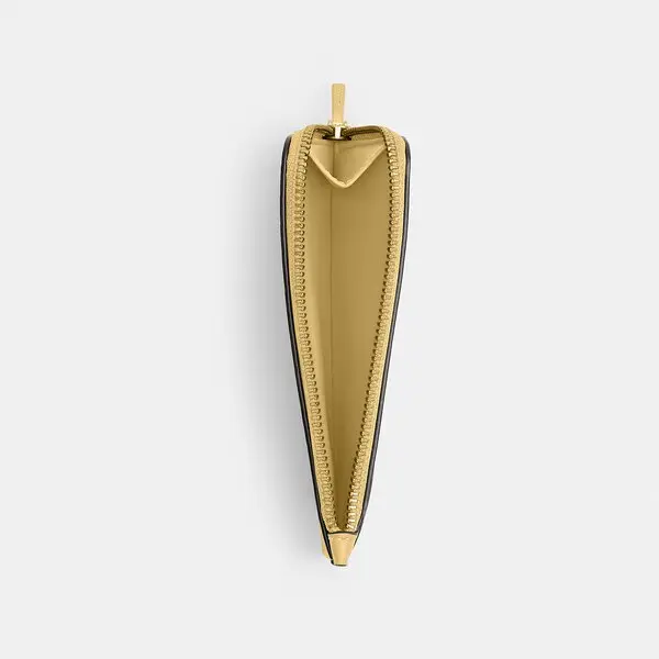 COACH OUTLET New York Zip Card Case - Brass/vanilla
