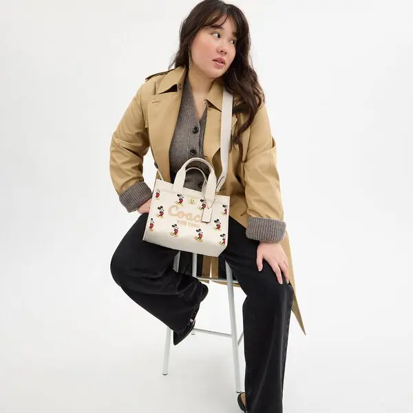 COACH OUTLET Coach Disney X Coach Cargo Tote Bag 26 - Brass/ivory