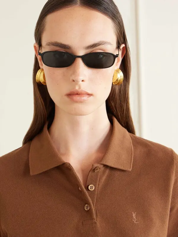 Saint Laurent Round-frame Metal Sunglasses