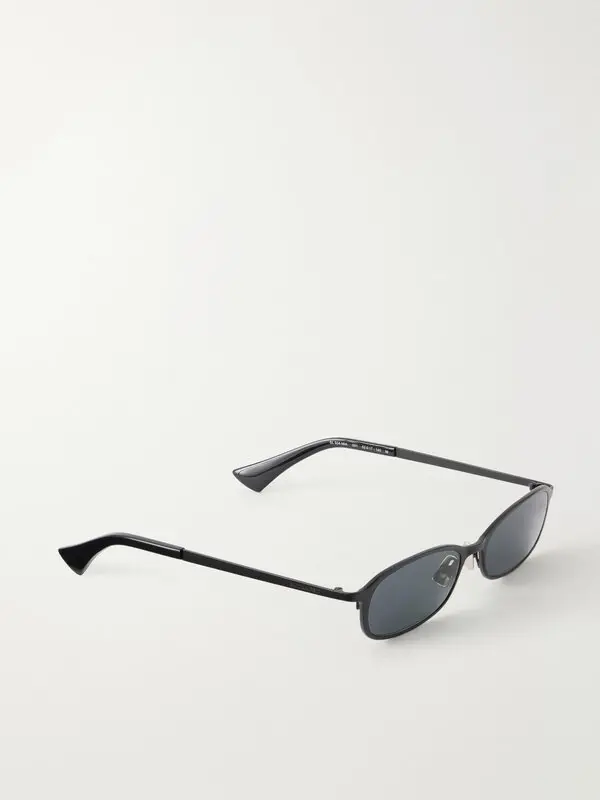 Saint Laurent Round-frame Metal Sunglasses - Black