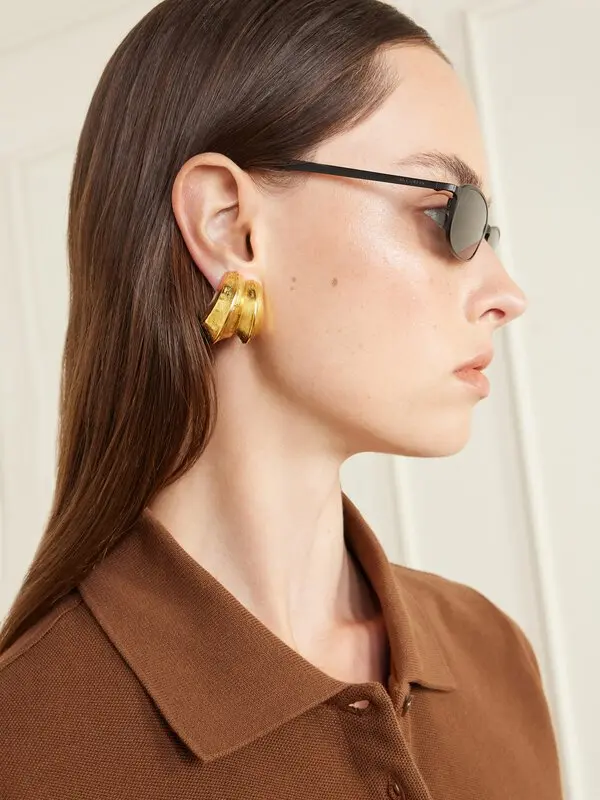 Saint Laurent Round-frame Metal Sunglasses - Black