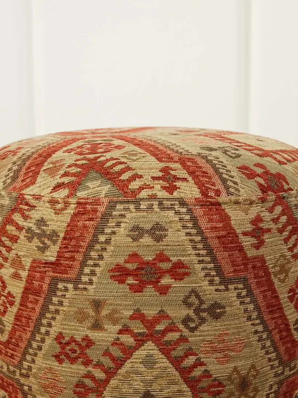 SIX THE RESIDENCE Kashmar Pill Velvet-jacquard Pouf