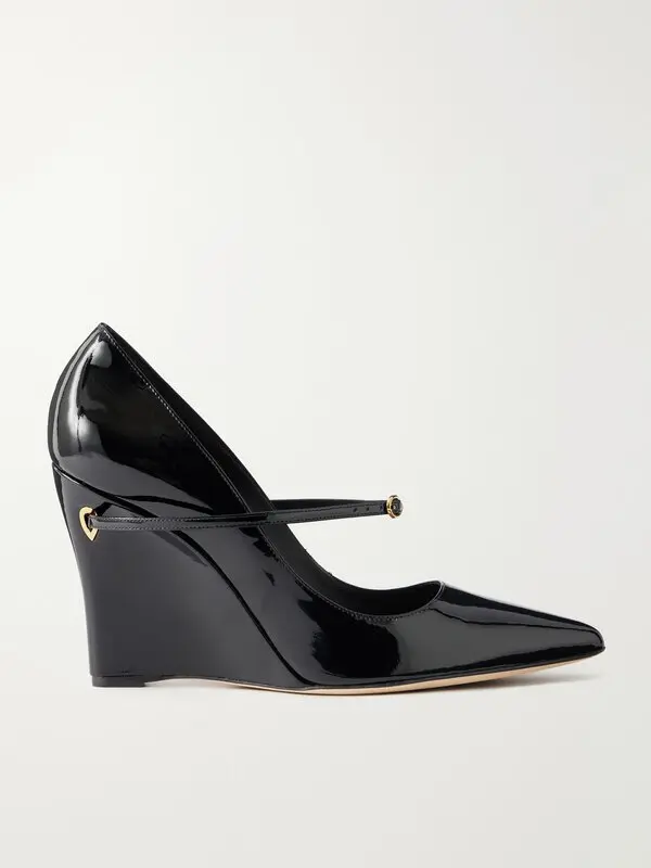 Jennifer Chamandi Lorenzo 105 Patent-leather Pumps