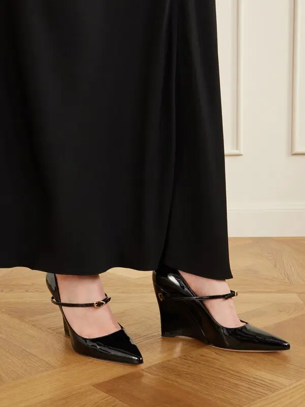 Jennifer Chamandi Lorenzo 105 Patent-leather Pumps