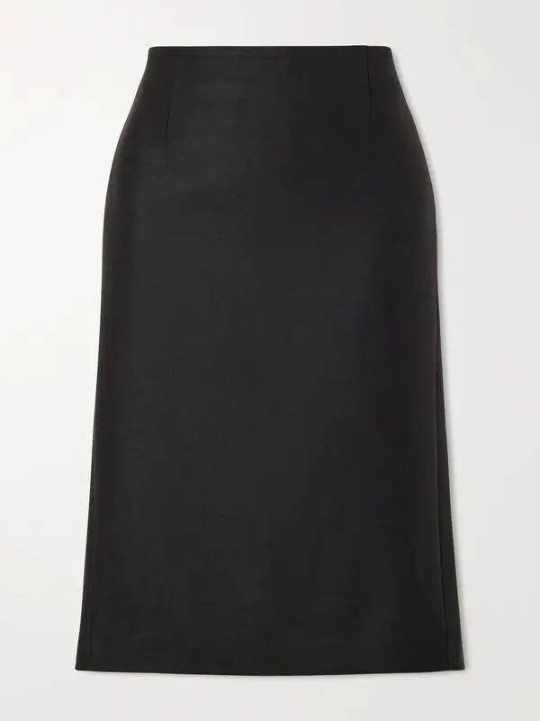 MAISON MARGIELA Wool-blend Felt Midi Skirt