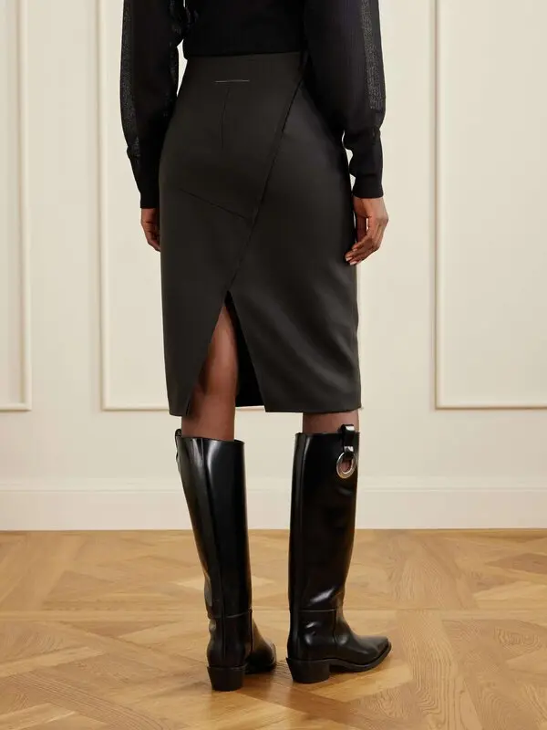 MAISON MARGIELA Wool-blend Felt Midi Skirt