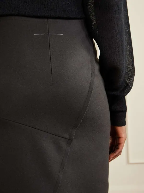 MAISON MARGIELA Wool-blend Felt Midi Skirt