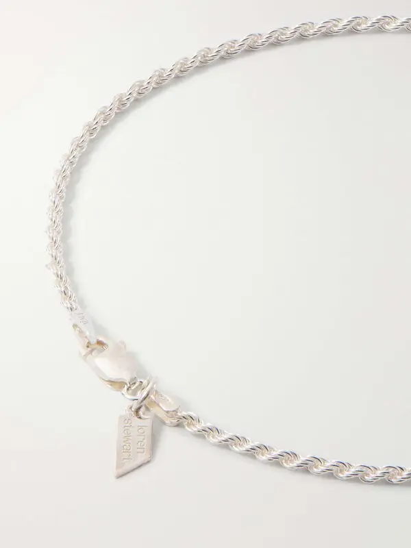 LOREN STEWART Twisted Sterling Anklet