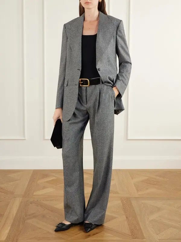 Dolce & Gabbana Prince Of Wales Wool And Cashmere-blend Blazer
