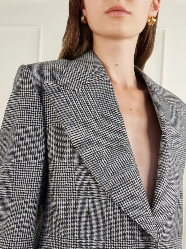 Dolce & Gabbana Prince Of Wales Wool And Cashmere-blend Blazer