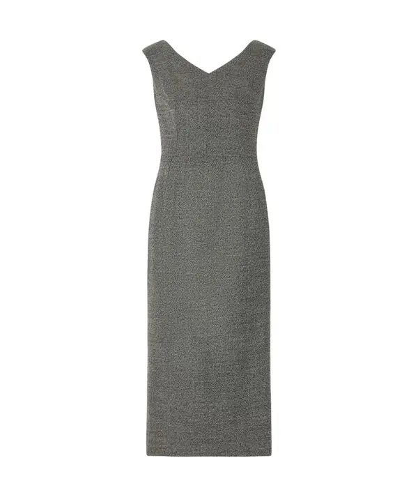 Dolce & Gabbana Stretch-wool Midi Dress - Gray