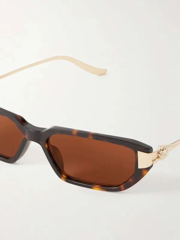Cartier Panthère De Rectangular-frame Sunglasses