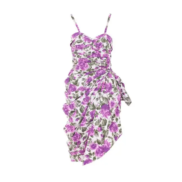 Chloé Bustier Midi Wallet Floral Dress
