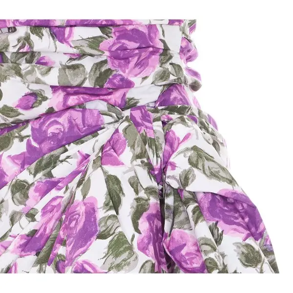 Chloé Bustier Midi Wallet Floral Dress