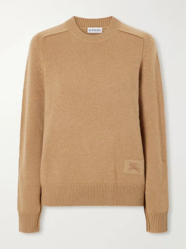 Burberry Cashmere-blend Crew Neck Sweater